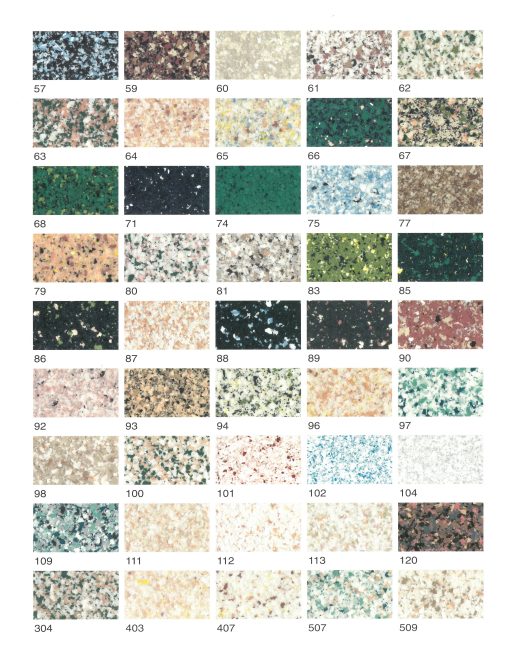 Color Charts – Marbelite International Corporation