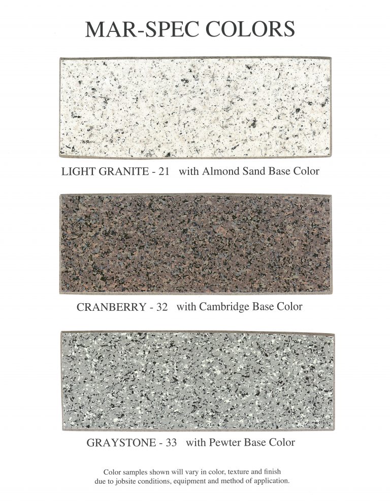 Color Charts – Marbelite International Corporation