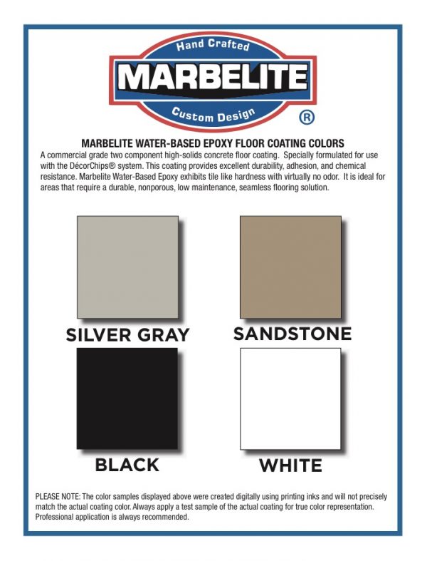 Color Charts – Marbelite International Corporation
